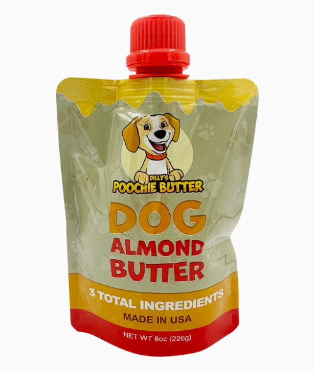 Poochie Butter Dog Almond Butter Squeeze Pack 8oz – The Green Spot Omaha