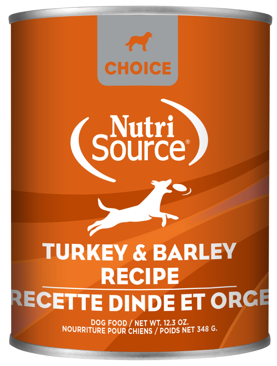 Nutrisource Choice Wet Dog Food Turkey & Barley Recipe 12.3oz Can – The ...